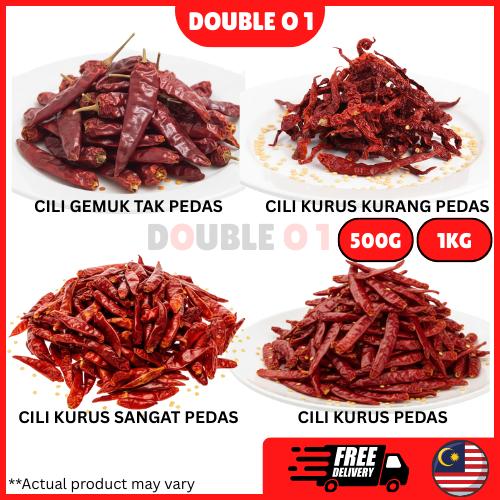 DOUBLE O 1 Cili Kering / Dry Chili 500G / 1KG - Pilihan Peda - TikTok ...