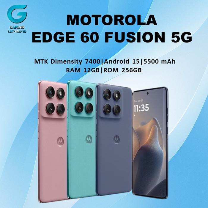 Promo MOTOROLA EDGE 60 FUSION 5G 12GB 256GB - Moto AI - MTK Dimensity ...