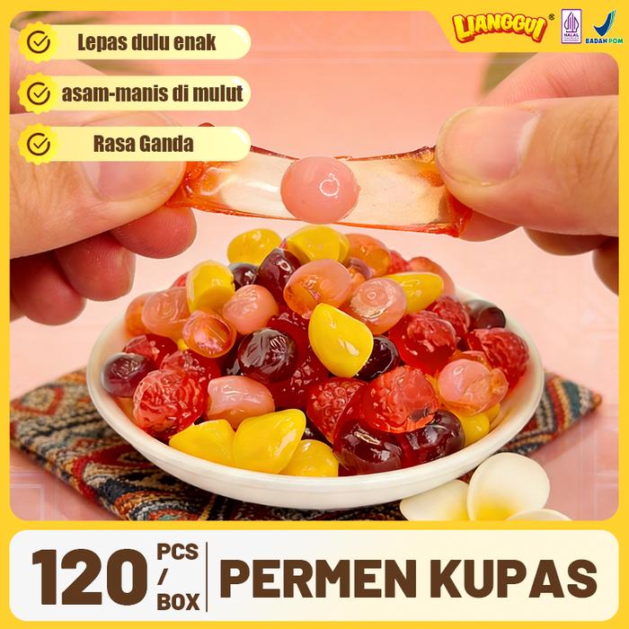 Promo [HALAL] LIANGGUI Jeli Permen Kulit Dapat Dikupas, Wajib Ada Idul ...