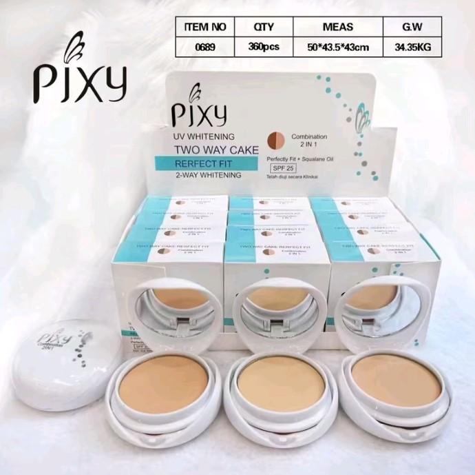 Pixy 2in1 Compact Powder Uv Whitening 2 Way Cake Bedak Makeup - TikTok ...