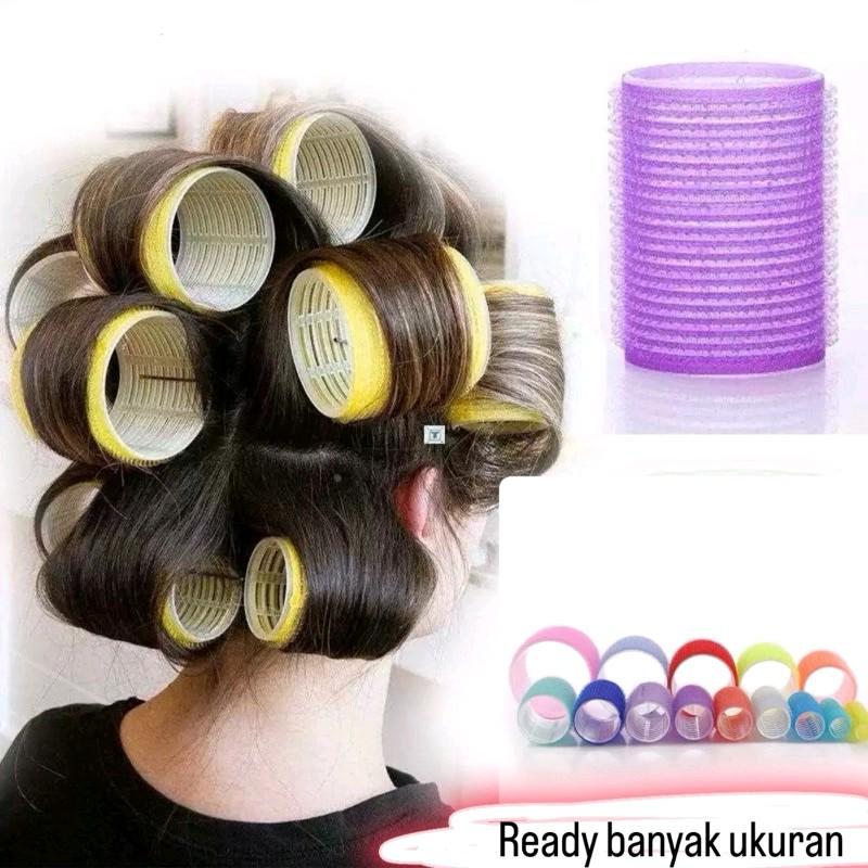 1PCS ROLL GULUNGAN RAMBUT TEMPEL OTOMATIS 4,8&6 CM Sedang Besar - Shop ...