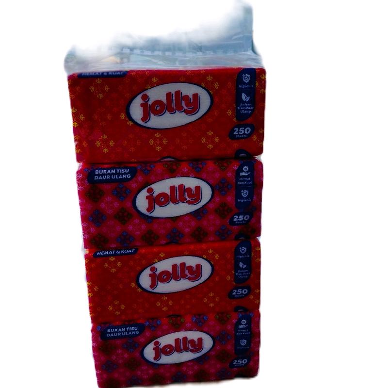 Tissue Jolly 250 sheet 1 pack isi 4 murah - Shop | Tokopedia