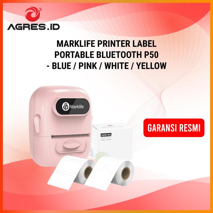 Promo MARKLIFE PRINTER LABEL PORTABLE BLUETOOTH P50 - BLUE - Jakarta ...