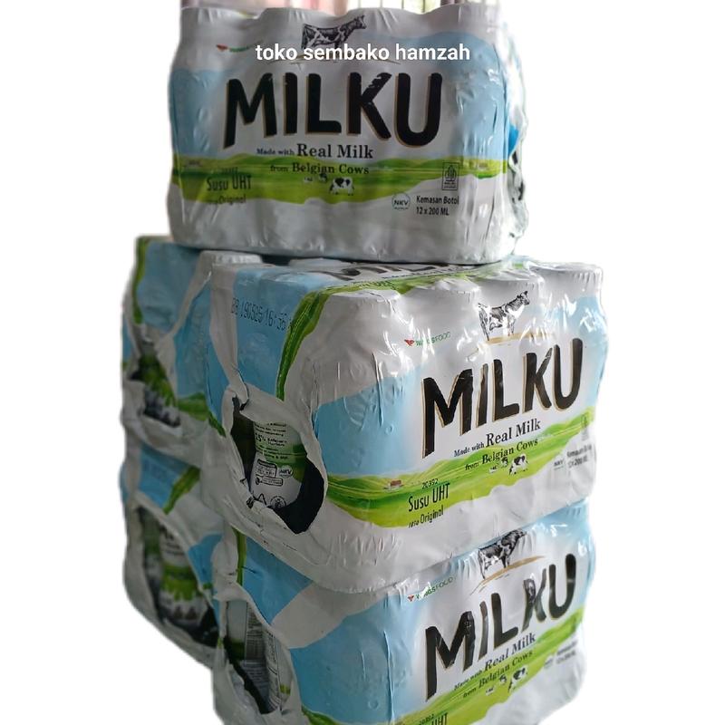 MILKU 1 krat 12 botol semua varian - Shop | Tokopedia