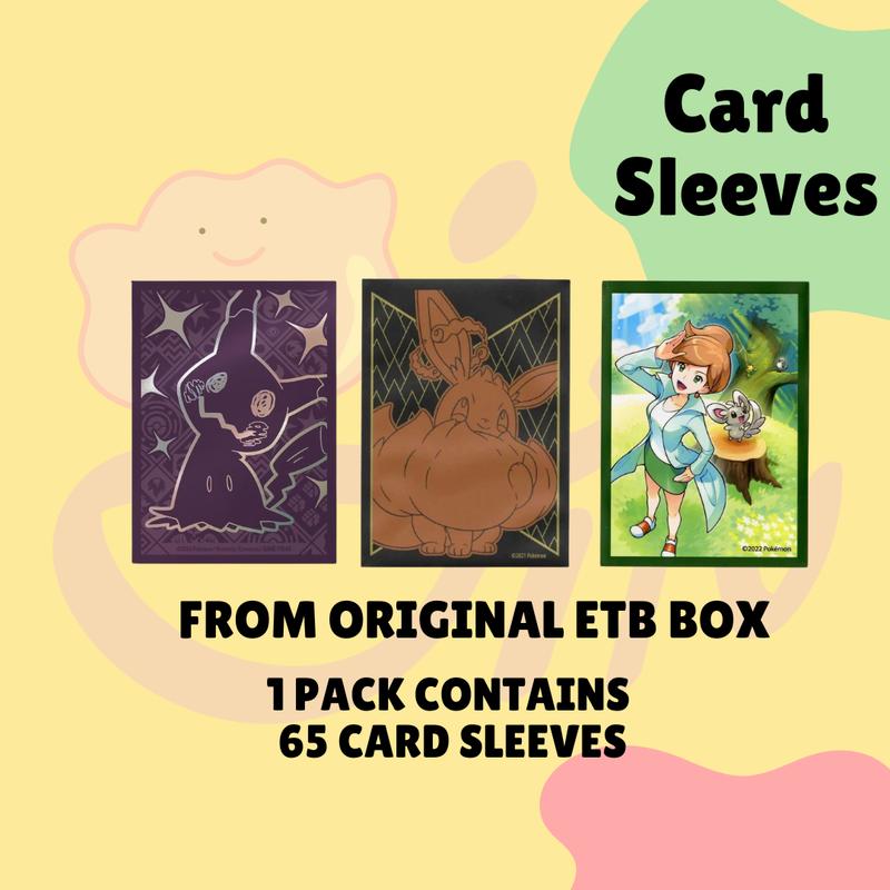 ORIGINAL ETB CARD SLEEVES 1 Pack 65 Card Sleeves - TikTok Shop Malaysia