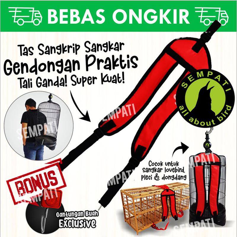 SEMPATI Tali Sangkar Burung Sangkrip Tali Tas Gendongan Sangkar Kandang ...