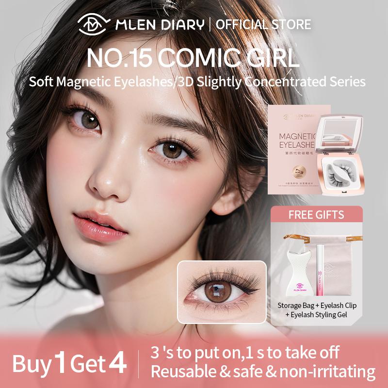MLEN DIARY--soft magnetic eyelashes--3D nature series--NO.15 - TikTok ...