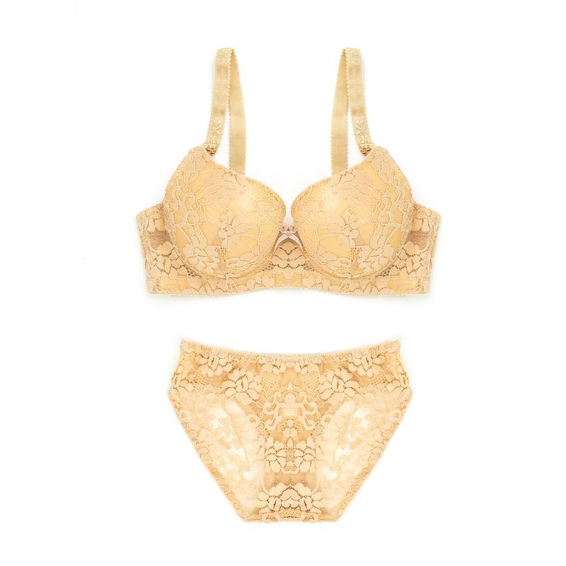 Ufbra Bra Set Renda Ada Kawat Celana Dalam Bahan Brokat Busa Tipis CUP ...