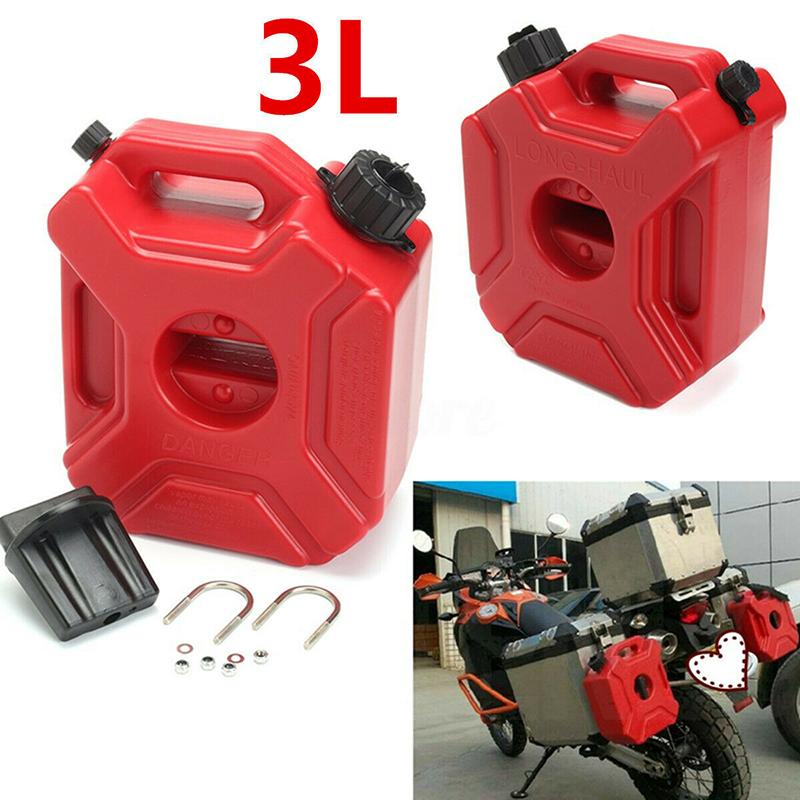 Motorcycle 3L Portable Jerry Can Gas Plastic Car Fuel Tank Petrol ...
