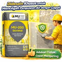 Promo MU-Weber MU 200 SKIM WALL MORTAR SEMEN INSTAN ACIAN PLESTERAN DAN ...