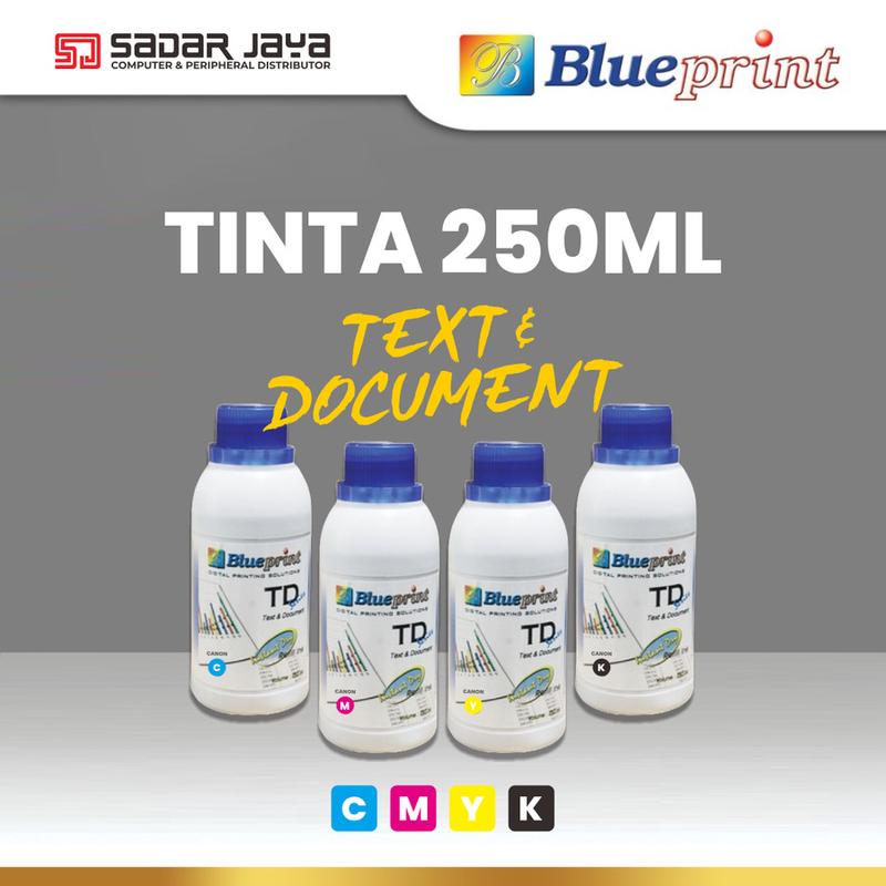Blueprint Tinta Canon Botol 250ml Printer Cyan Magenta Yello - Shop ...