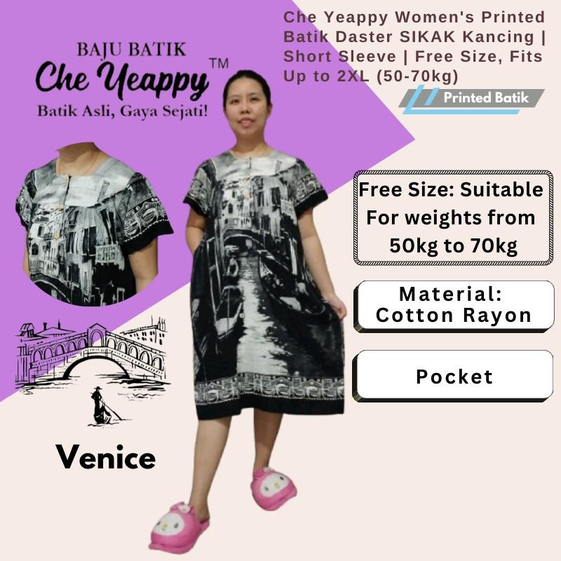 *Che Yeappy Daster Batik Wanita SIKAK Kancing:* Lengan Pendek, - TikTok ...