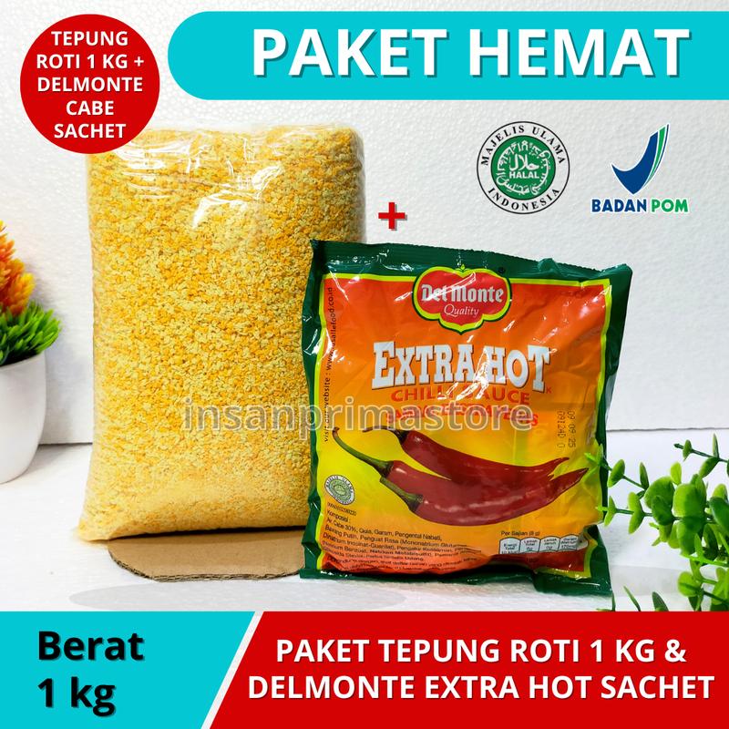 [PAKET HEMAT] Tepung Roti 1 kg & Delmonte Saus Extra Hot Sachet - Shop ...