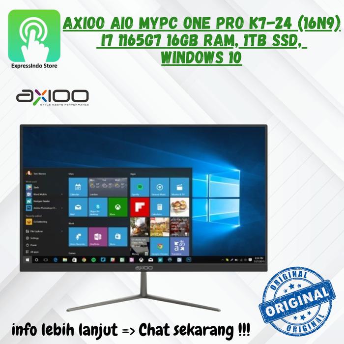 Jual AXIOO AIO MyPC One Pro K7-24 (16N9) i7 1165G7 16GB Ram, 1TB SSD ...