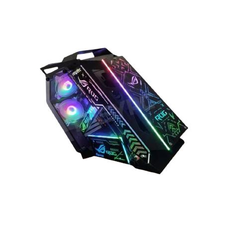 Keytech Cyborg ROG Micro ATX with 6fans Gaming PC Case Black - TikTok ...