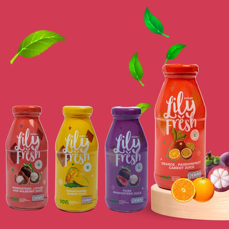 Pure Tropical Fruit Juice Lily Fresh 100% -PURE MANGOSTEEN/MANGOSTEEN ...