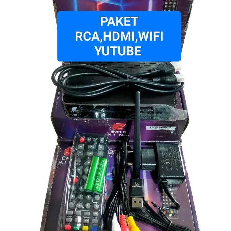 PROMO STB EVINIX NEO PAKET KOMPLIT RCA,HDMI,WIFI YUTUBE LANCAR - Shop ...