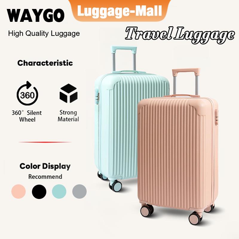 WAYGO 20/24 Inch Travel Bag Combination Lock With Universal Wheel ...
