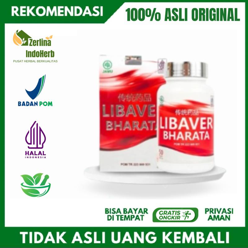 Libaver Bharata Asli Herbal Liver Hepatitis Radang Hati Original Isi 50 ...