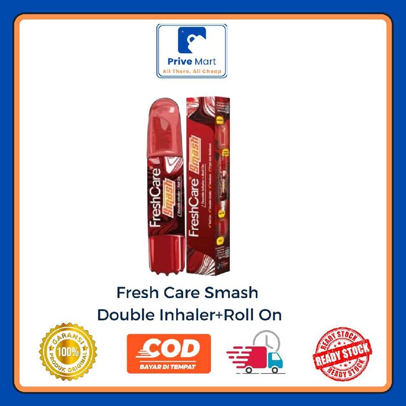 Fresh Care Smash Double Inhaler + Roll On 8ml Prive Mart - Shop | Tokopedia
