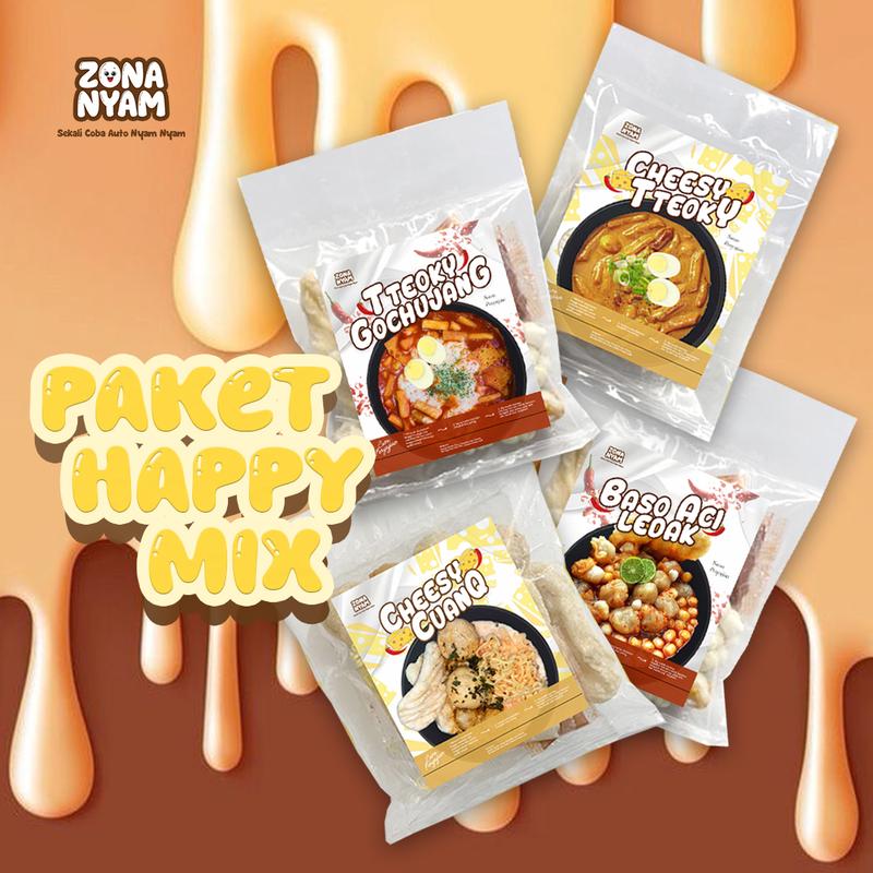 ZONA NYAM Paket Happy Mix 4pcs Toppoki Gochujang Toppoki Kej - Shop ...