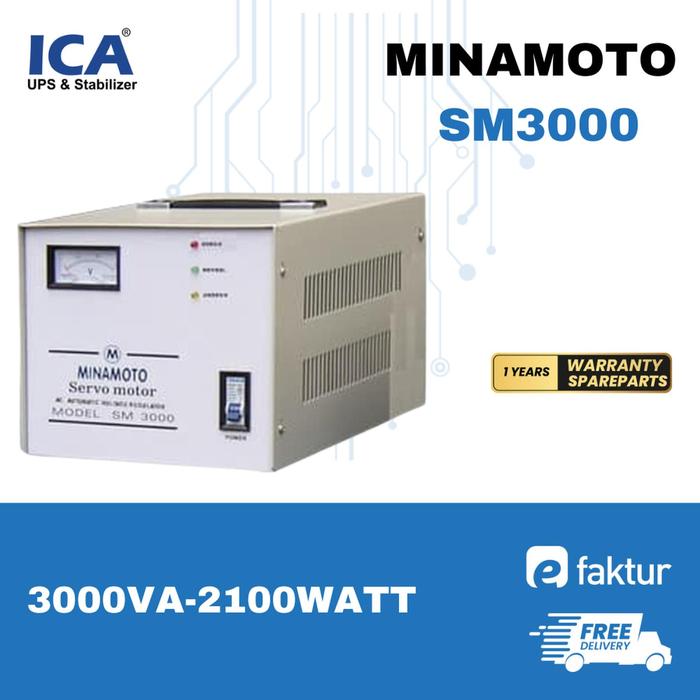 Promo Minamoto ICA SM3000 SM 3000 3000VA Stabilizer Stabiliser AVR ...