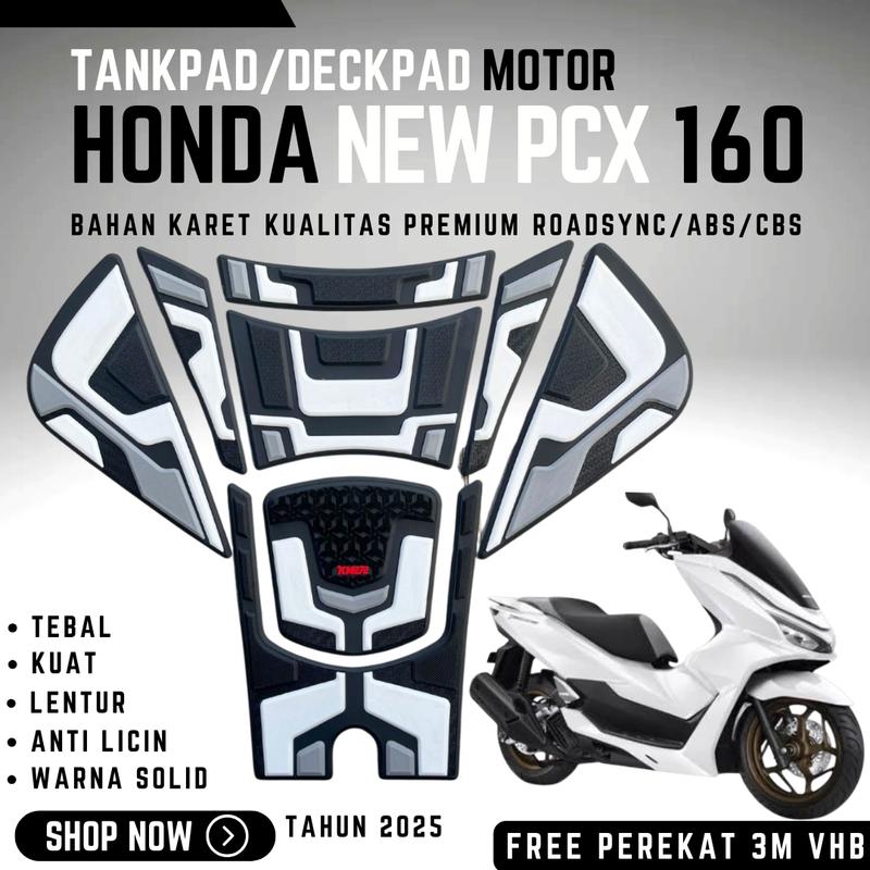 Tankpad/Deckpad Motor Honda PCX 160 ROADSYNC/ABS/CBS Karet Premium ...