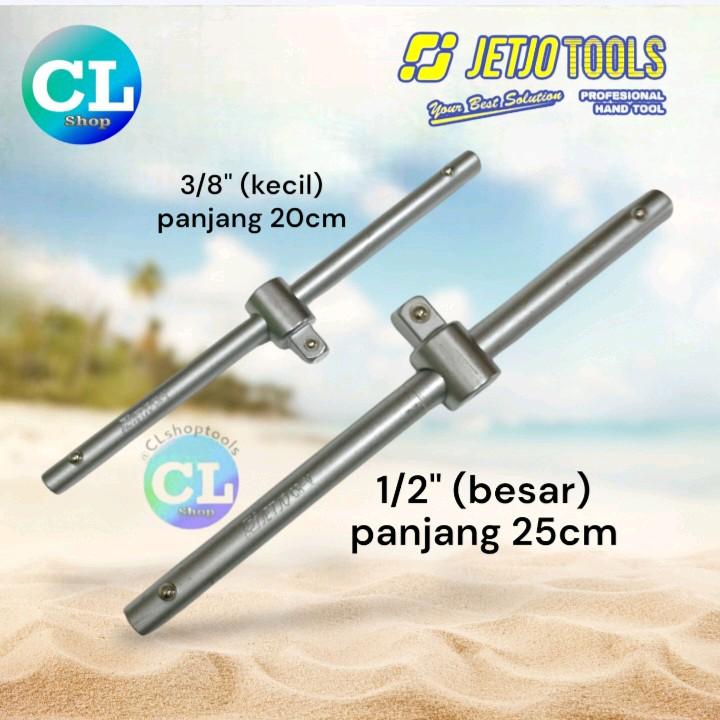 GAGANG KUNCI MATA SOCK 1/2" & 3/8" GESER stang sok sliding T-bar 3/8in ...