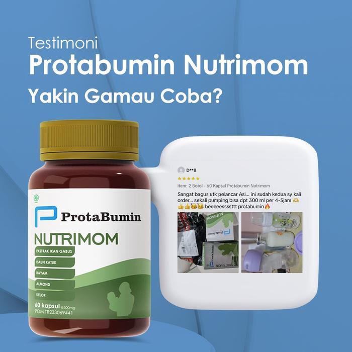Protabumin Nutrimom Asi Booster 60 Kapsul - Pelancar Asi Dan Menutrisi ...