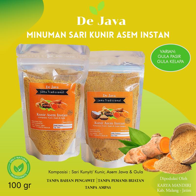 Kunir Asem Instan Dejava 100 gr Kunyit Asam Bubuk Minuman Jamu - Shop ...