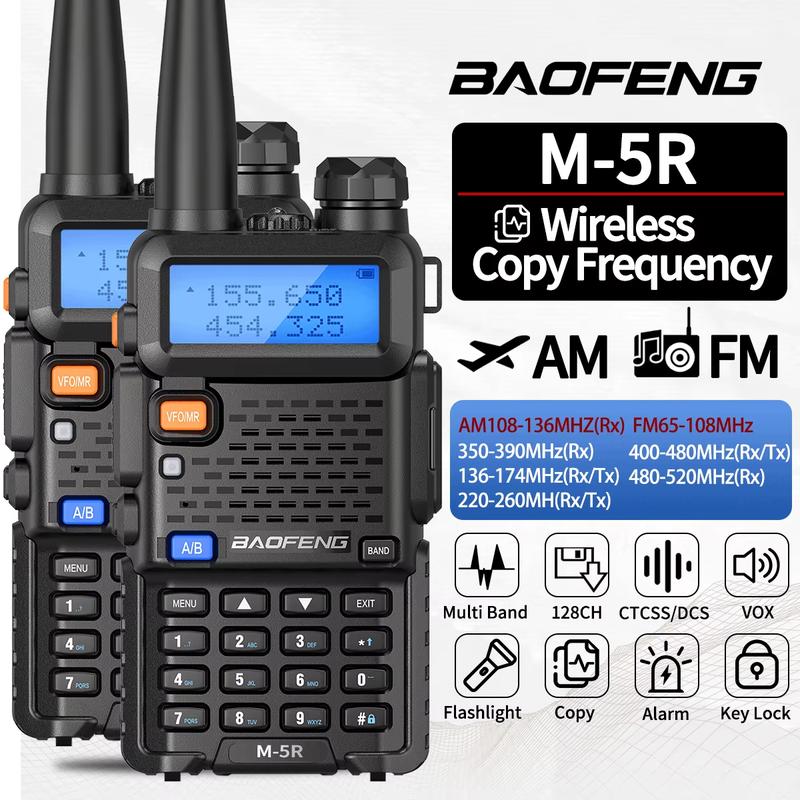 BAOFENG UV-5R Handy Talky 5W Jarak 3-10KM 128 Channel Portable Radio ...