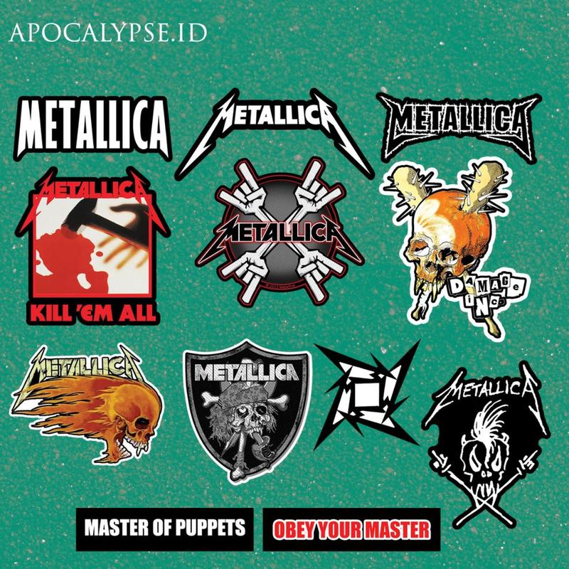 METALLICA LOGO pack - STICKER CUTTING / METAL / BAND INDIE / POP PUNK ...