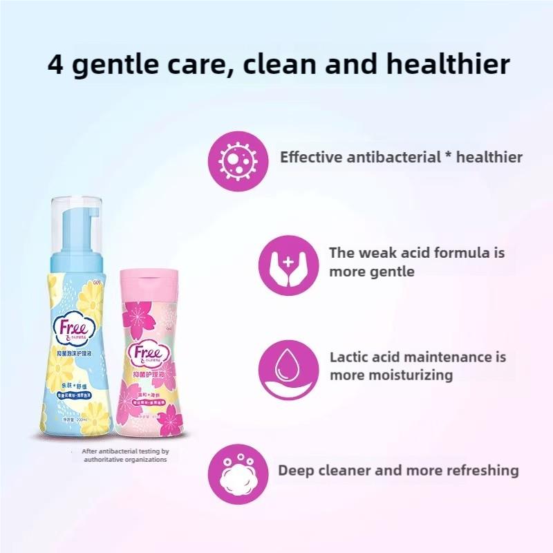 Men's and women's private parts care liquid, foam care liquid, cleaning ...