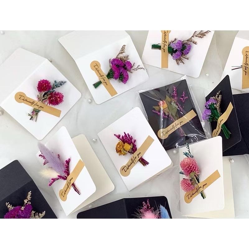 Kad Bunga | S / M Saiz | 1pc | Decorative Card with Dried Flower ...