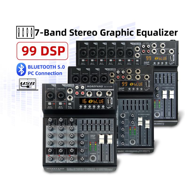 DJ4/68 Mixer with power amplifier all-in-one wireless microphone ...