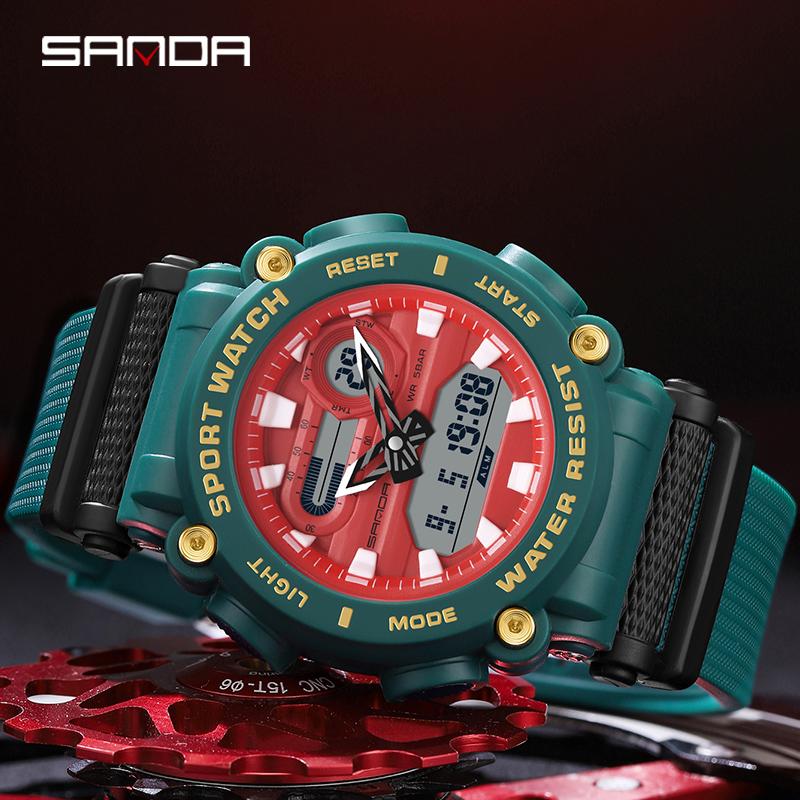 Jam Tangan Paparan LED, SANDA, Berkilau dan Sejuk, Pergeraka - TikTok ...