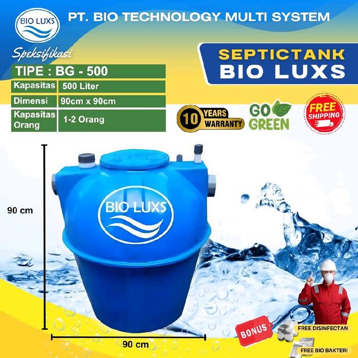 Jual Septic Tank Bio, Biotech, Biofil, BioLuxs Tipe BG 500 Liter - Kota ...