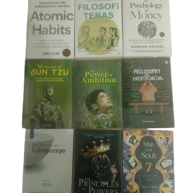 buku motivasi terbaik best seller atomic habits filosofi teras the ...