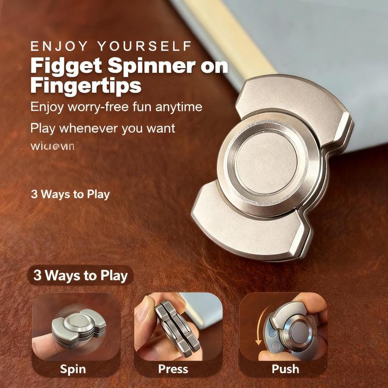 Hot(READY STOCK) Item In Stock3-in-1 Fidget Spinner - Zinc Alloy Cool ...