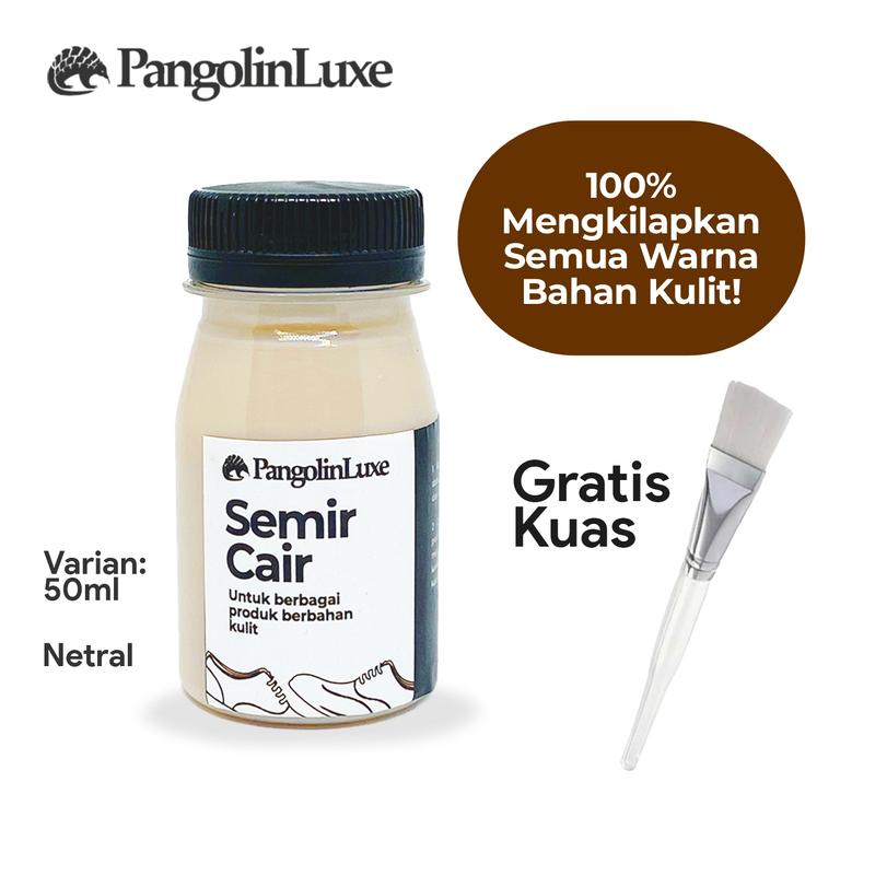 Semir Sepatu Kulit Cair Putih Netral 50ml Liquid Shoe Polish untuk ...