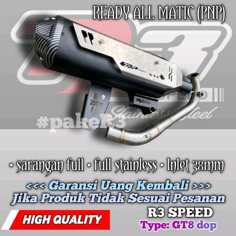 Knalpot Honda Stylo Vario PCX nmax aerox all matic Original R3 Speed ...