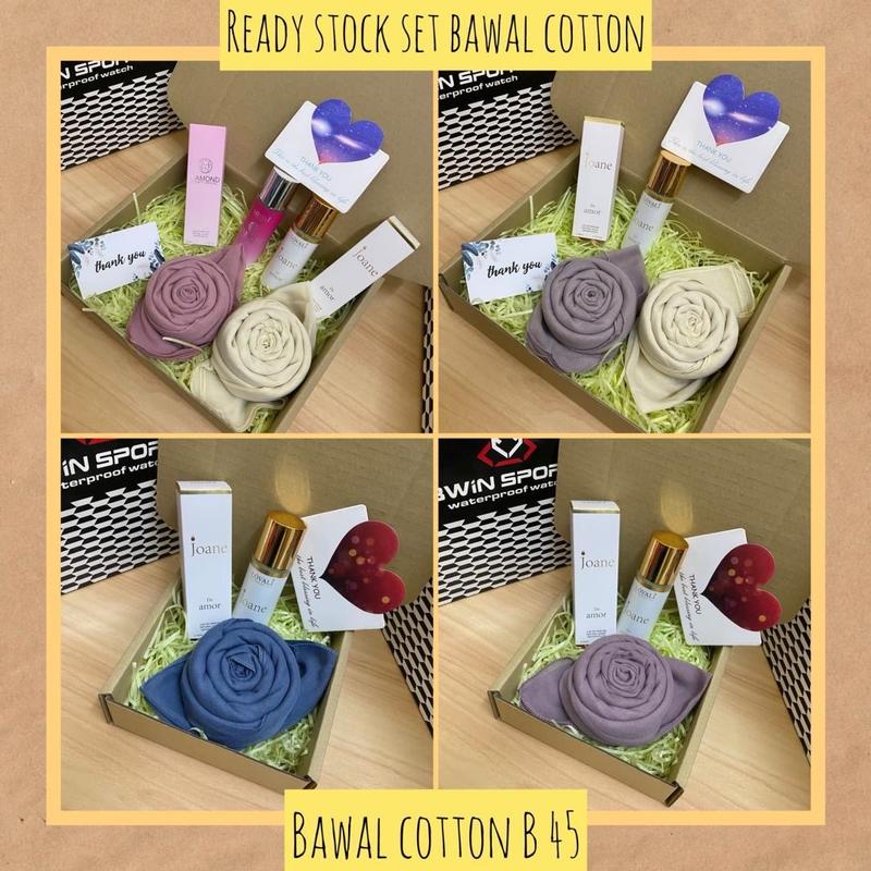 Gift Box Premium Tudung Bawal With Parfume 50ml - TikTok Shop Malaysia