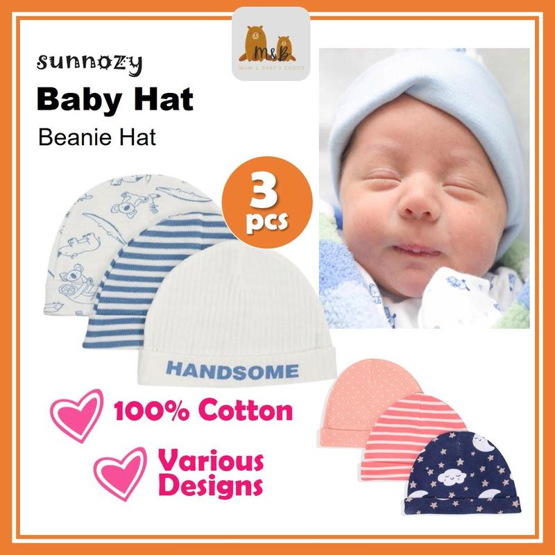 Sunnozy 3pcs Baby Hat Newborn/ Beanie Hat Baby, Topi Baby Boy/ - TikTok ...