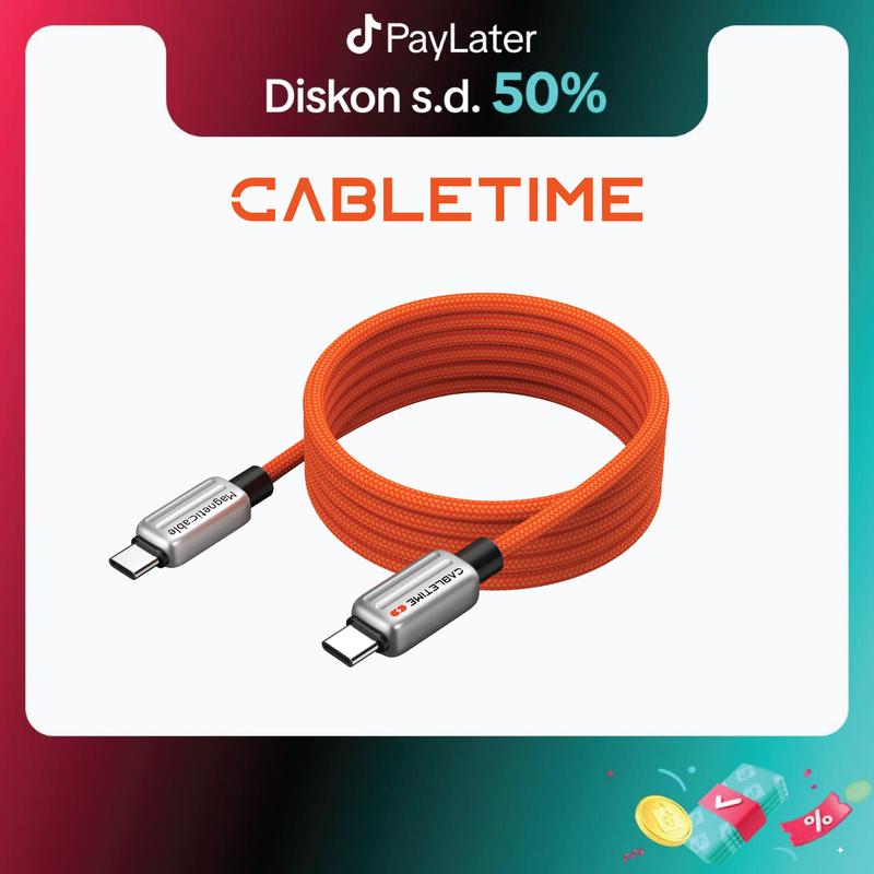CABLETIME Kabel USB-C Magnetic 240W PD Ultra Fast Charging untuk - Shop | Tokopedia