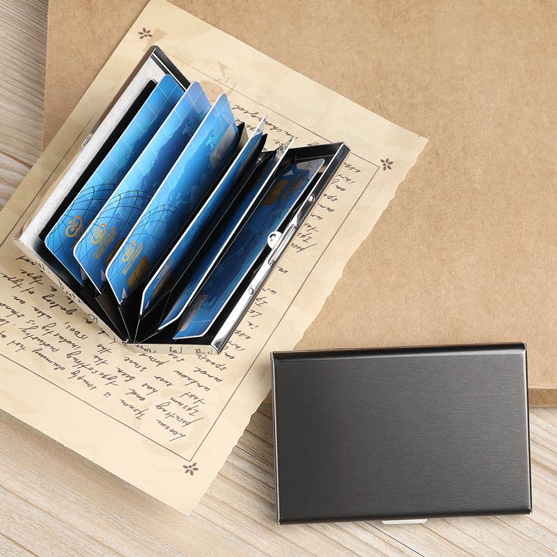 Aluminum Metal Slim Anti-scan Credit Card Holder Rfid Blocking - TikTok ...