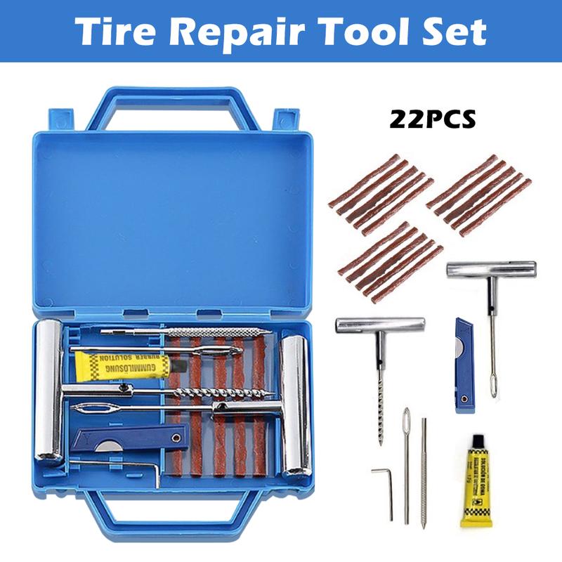 22pcs Tire Repair Tool Kit Automotif Automobil Tayar Kereta Tayar ...
