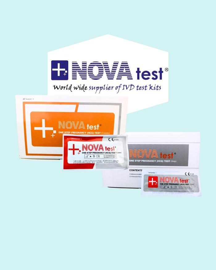Promo Test Kehamilan (HCG Test) Merk NOVATest format Strip dan Cassette ...