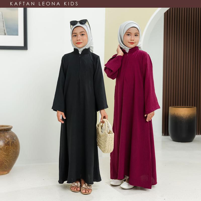 KAFTAN LEONA KIDS Outfit Kids Kaftan Kembang Baju Budak Perempuan ...