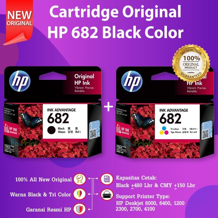 Jual Cartridge HP 682 Black Color Refill Printer 2336 6075 6078 6475 ...