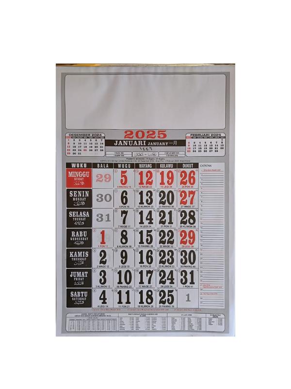 Kalender Dinding 2025 Terbaru - Model Baru - Shop | Tokopedia